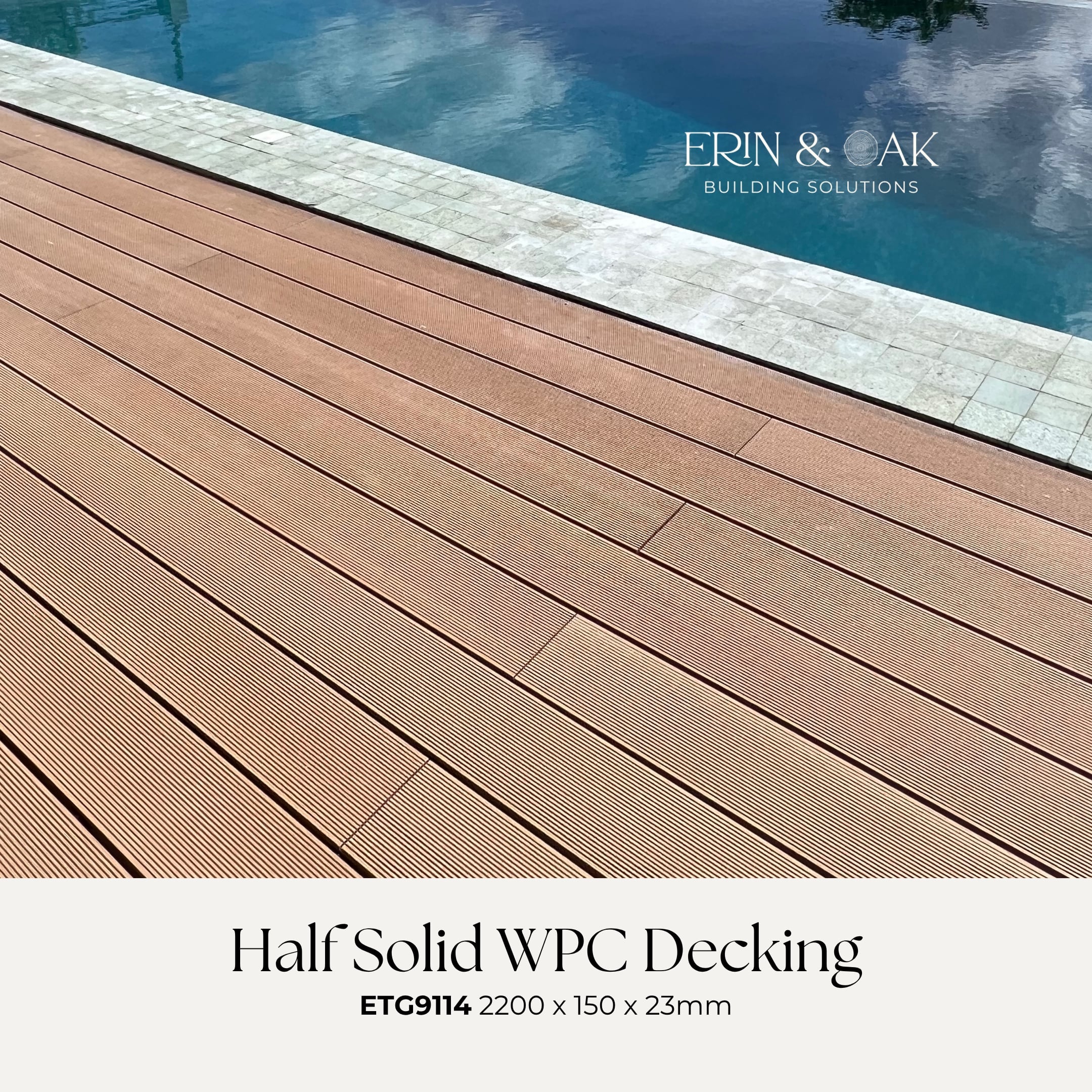 Half Solid WPC Decking – Erin & Oak